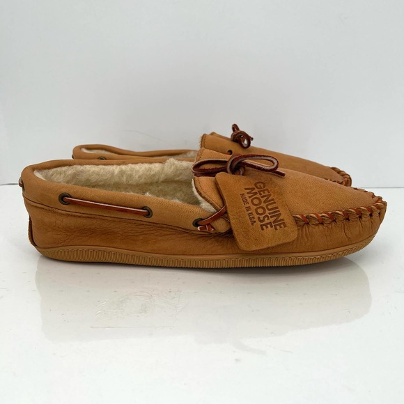 Vintage | Shoes | New Genuine Moose Shearling Sippers Mens Shoes | Poshmark